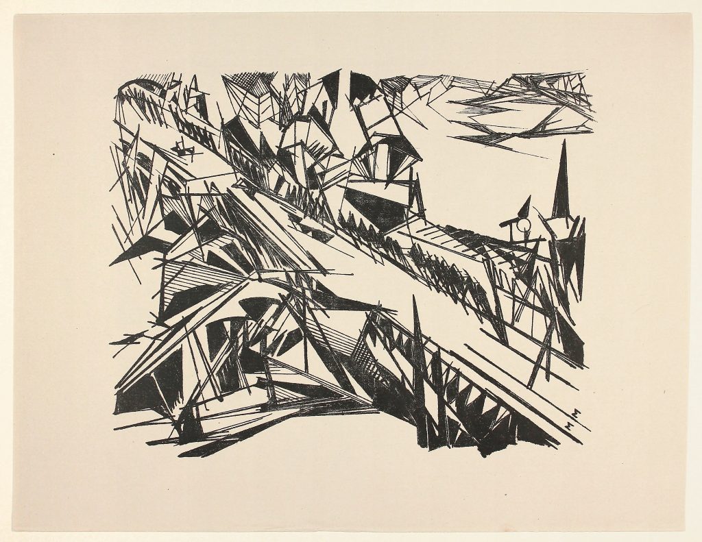 Buy Schneetreiben (driving Snow) by Erich Heckel | Printed Editions