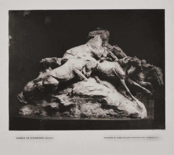 Mares Of Diomedes (side) by Gutzon Borglum | Printed Editions