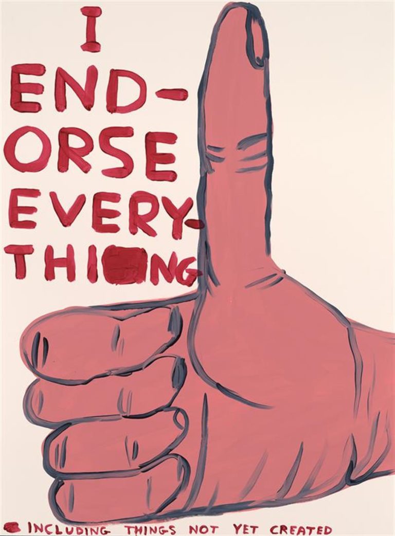 Buy I Endorse Everything By David Shrigley Printed Editions buy-i-endorse-everything-by-david-shrigley-printed-editions