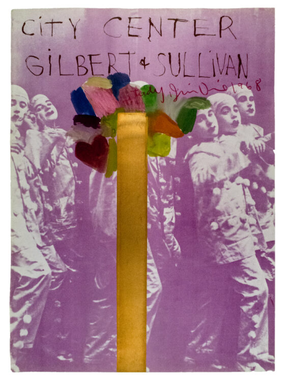 Hand painted City Center, New York “Gilbert and Sullivan” 1968 poster ...