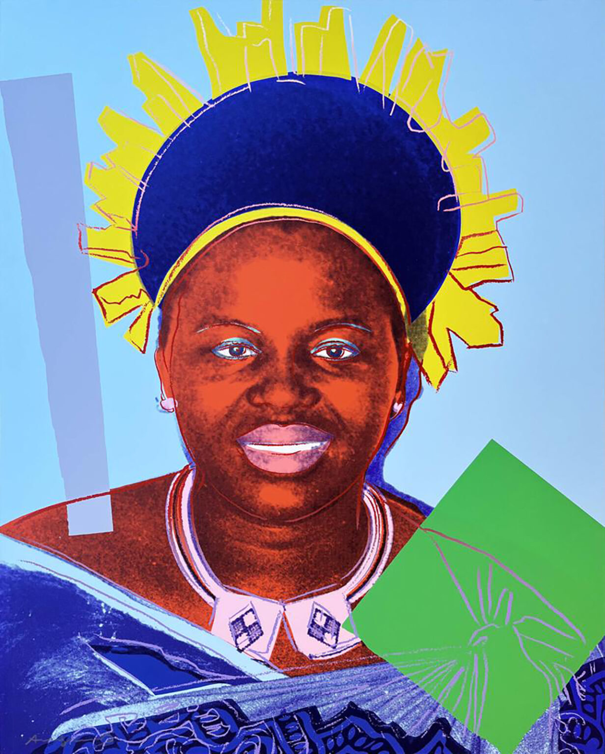 Reigning Queens: Queen Ntombi Twala of Swaziland, II.347 by Andy Warhol ...