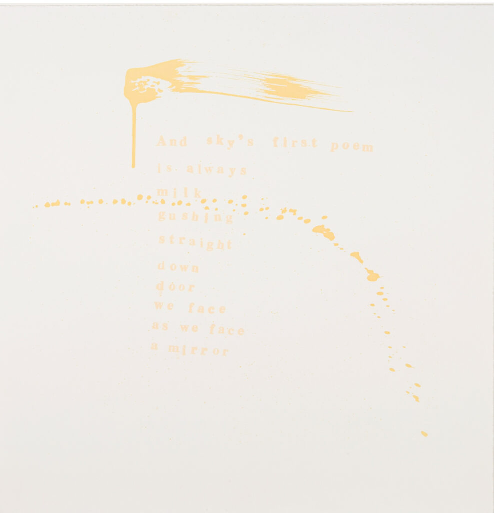 Sky’s First Poem by Pat Steir | Printed Editions