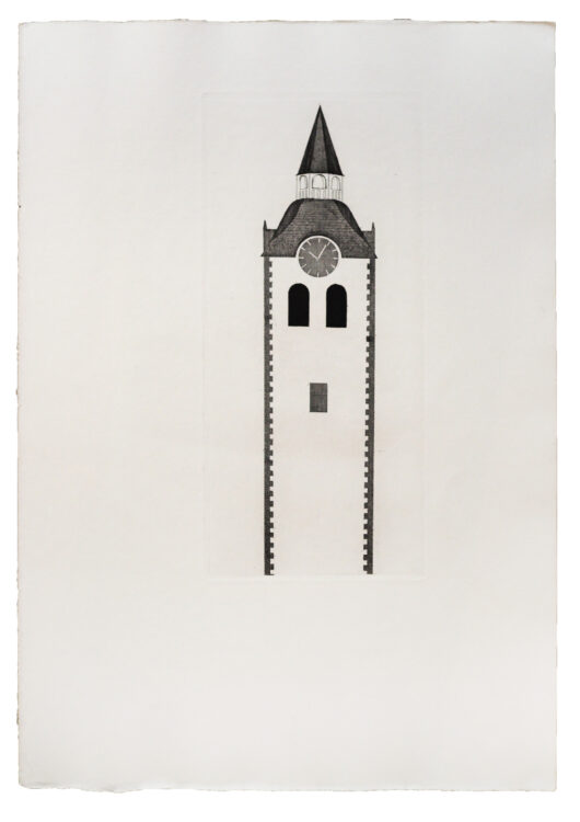 The Church Tower and Clock by David Hockney | Printed Editions