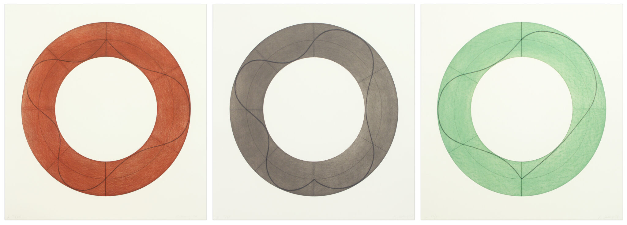 Ring Image A, B & C by Robert Mangold | Printed Editions