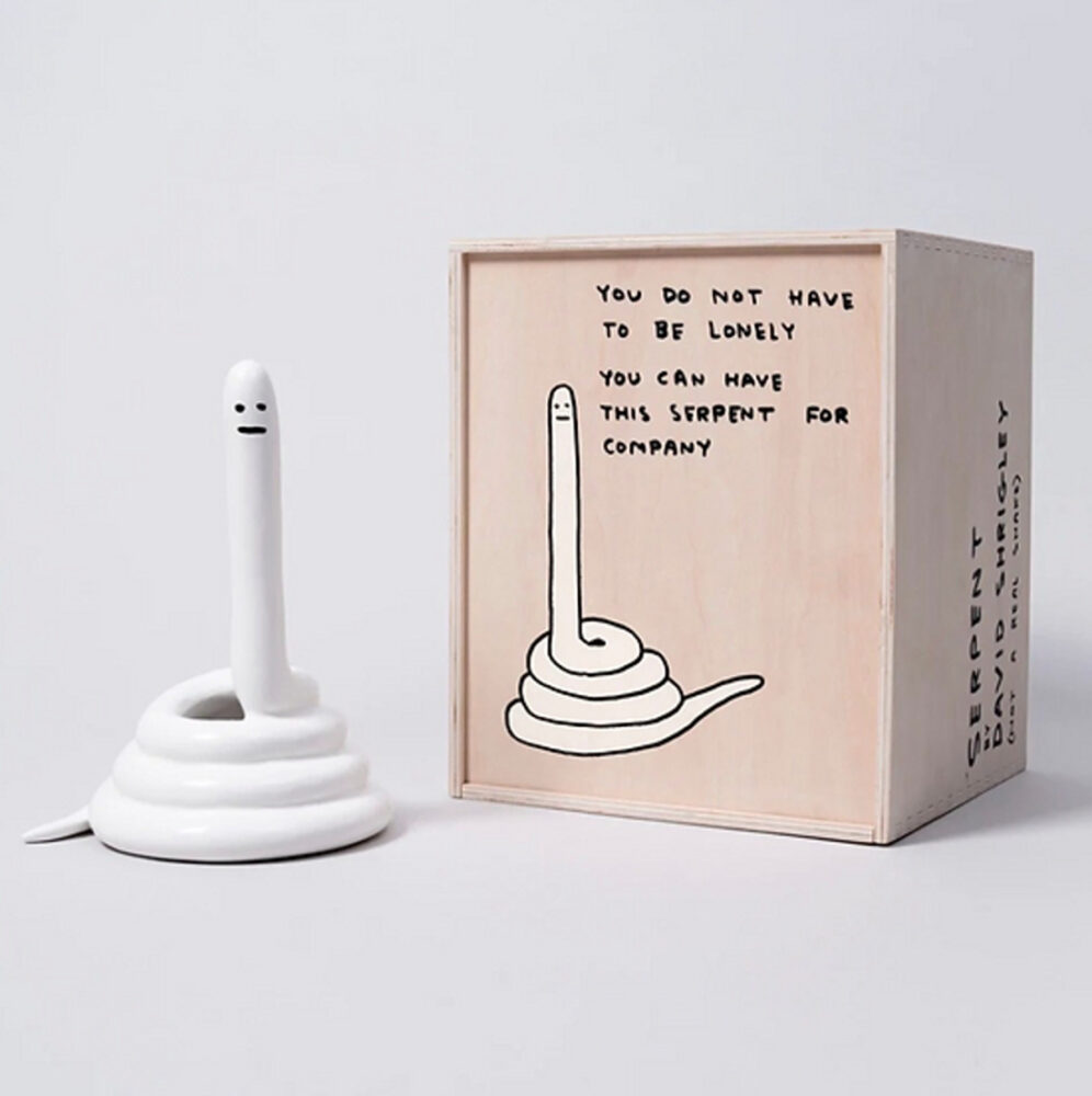 David Shrigley Serpent Ceramic Sculpture by David Shrigley | Printed ...
