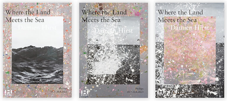 Hand Signed Where the Land Meets the Sea Set of Three Posters by Damien ...
