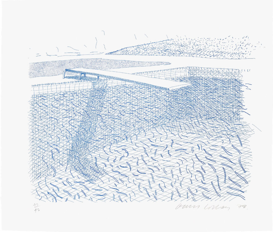 Lithographic Water Made of Lines by David Hockney | Printed Editions
