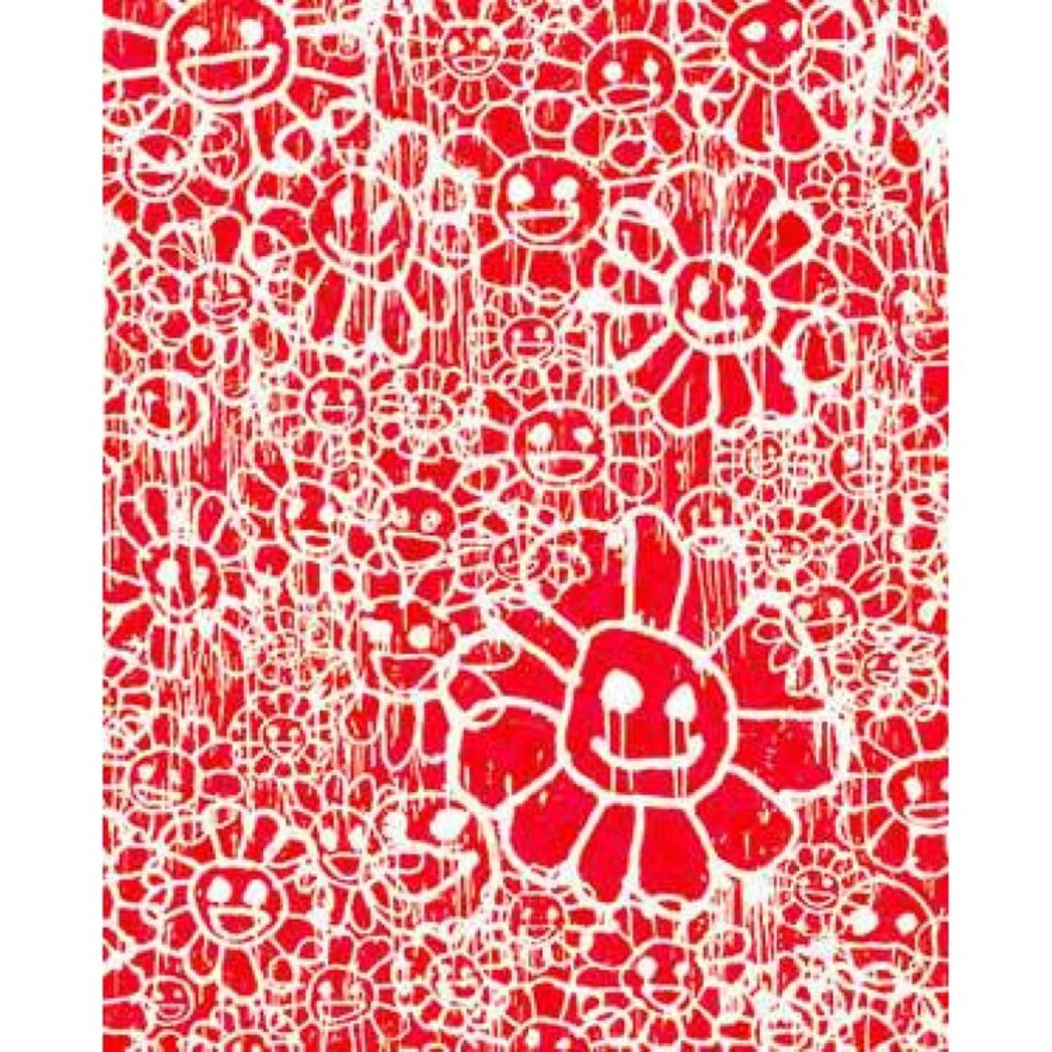 Madsaki Flowers B Red by Takashi Murakami | Printed Editions