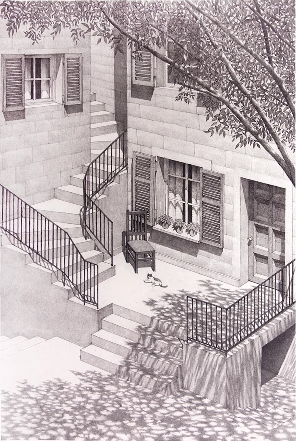 A Cat in a Sunny Spot by Keisuke Yamamoto | Printed Editions