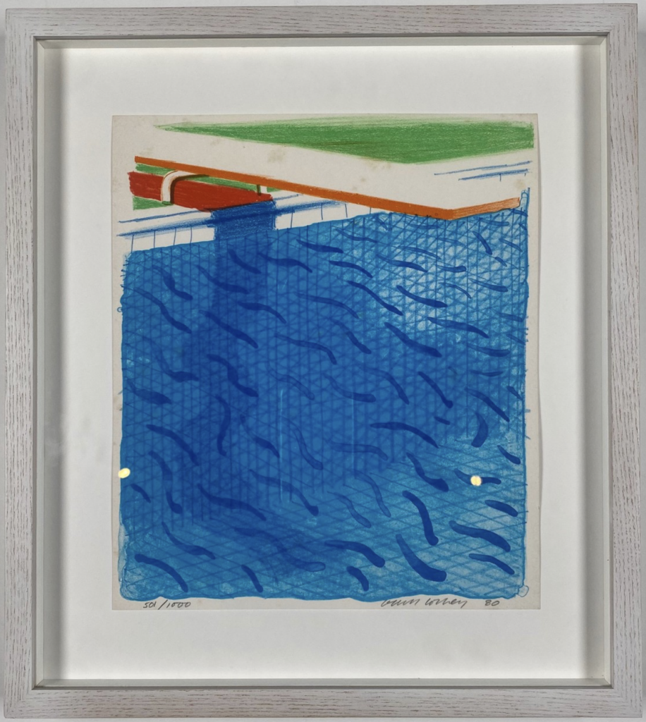 Pool Made with Paper and Blue Ink by David Hockney | Printed Editions