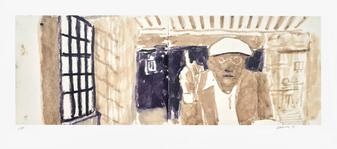 Self Portrait in My Living Room by David Hockney | Printed Editions