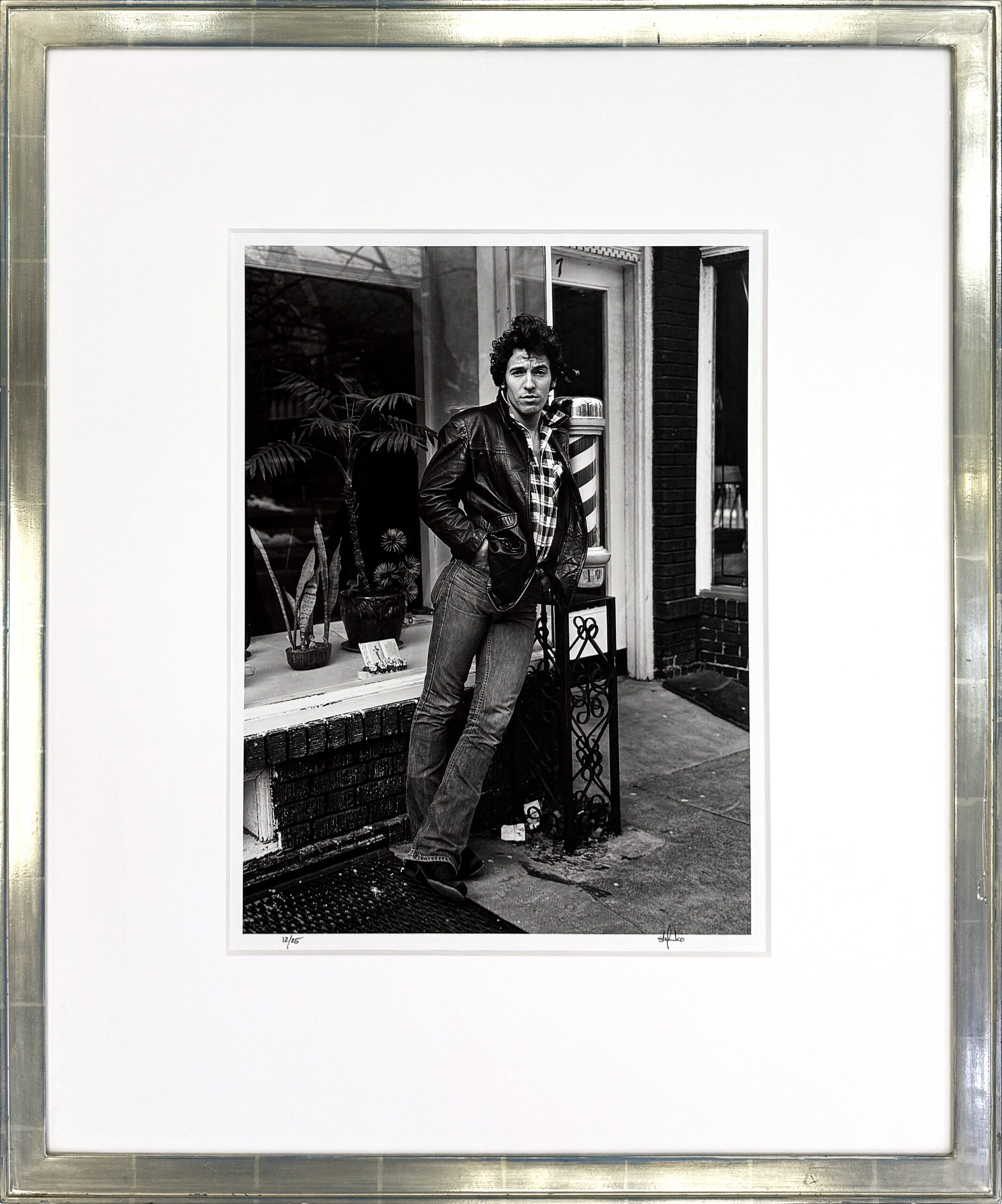 Bruce Springsteen, Frank’s Barbershop (1978), hand signed print by ...
