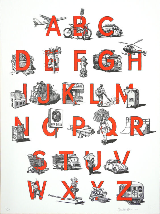 Urban Alphabet by Sandow Birk | Printed Editions